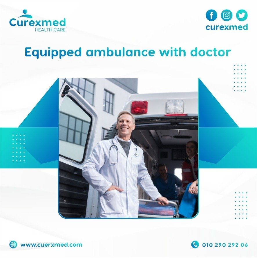 Equipped ambulance with an accompanying doctor | curexmed