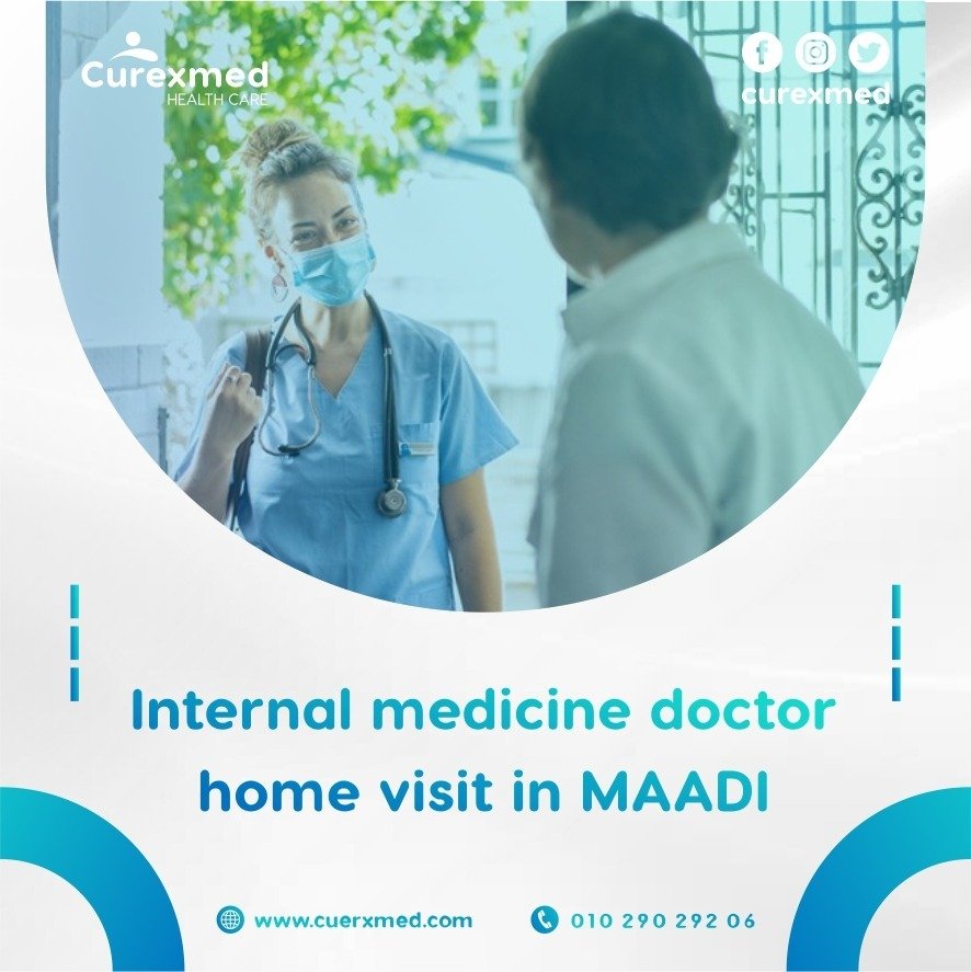 Internal medicine doctor home visit in Maadi | curexmed